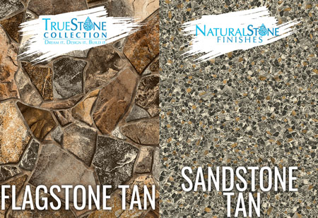 Natural Stone Finish: Sandstone Tan